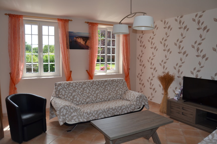 Casa De Campo De 3 Cómodos 20 Minutos De Conexión Wi-7 Pectiva Maravilloso Jardín - Normandía