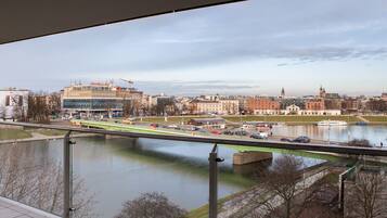 Penthouse Panorâmica, terraço, vista para o rio | Vista da varanda