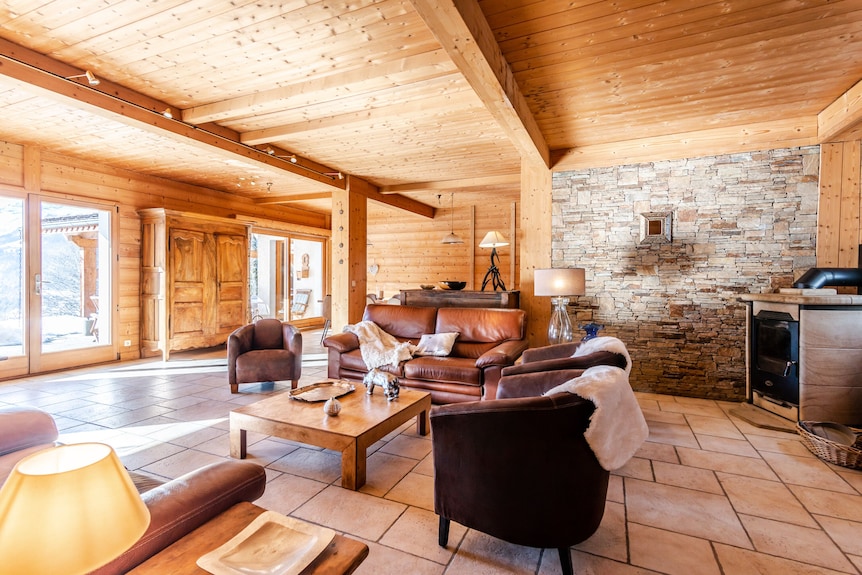 Grand Chalet Sur Terrain Clos Sans Vis A Vis Jacuzzi Wifi - Le Grand-Bornand