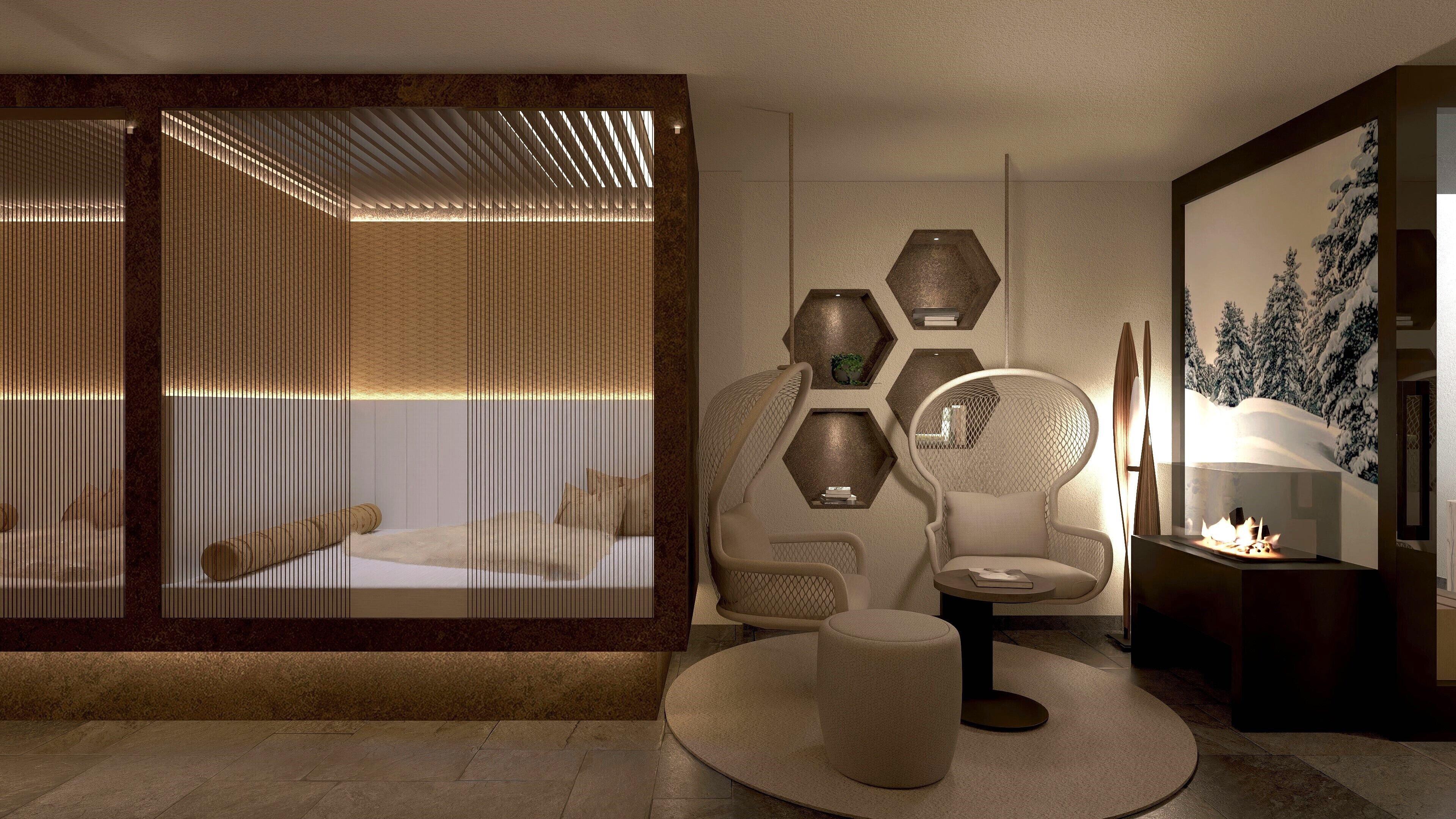 Sauna seca, banho turco/hammam, salas de massagem/tratamento