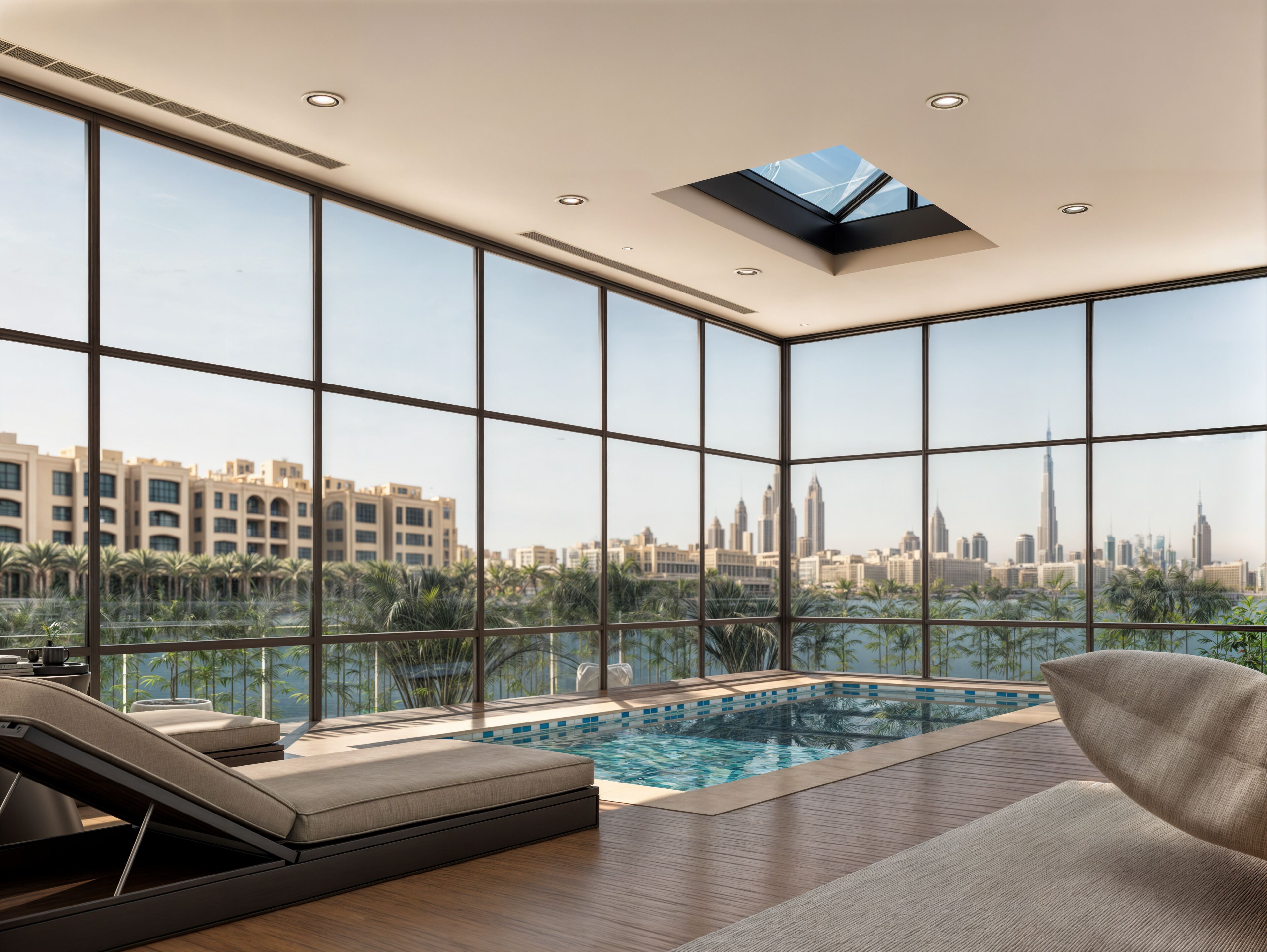 Suite, 1 quarto, piscina privativa (Al Ain Skyline, Creek View) | Roupa de alta qualidade, camas de colchão pillowtop, minibar 