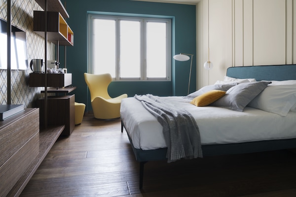 Suíte | 1 quarto, roupas de cama premium, frigobar, quartos à prova de som