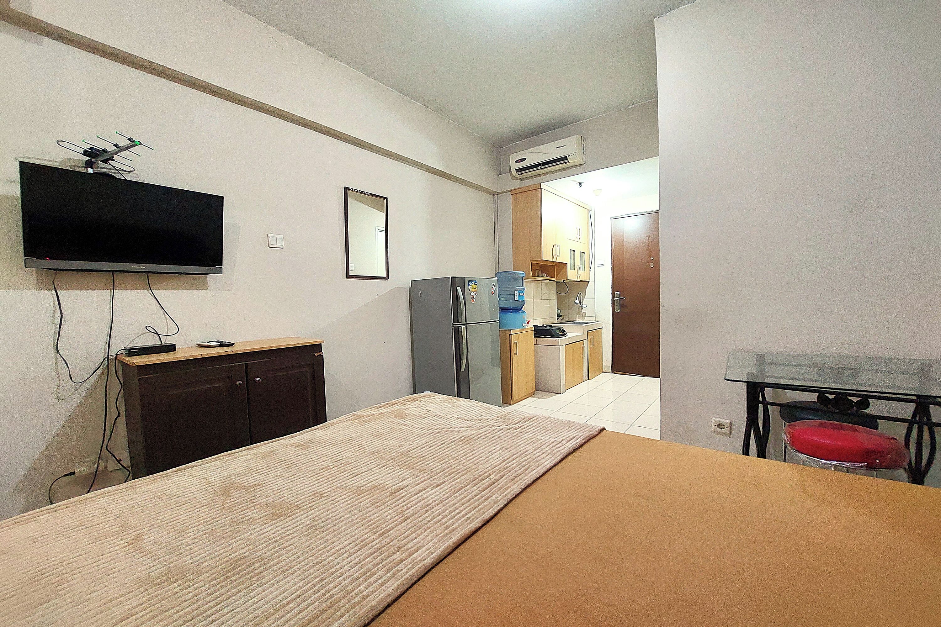 Estúdio | 1 quarto, roupa de alta qualidade, secretária 