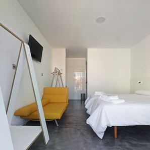 Quarto Duplo ou Twin | Camas de colchão viscoelástico, cortinas/cortinados opacos 
