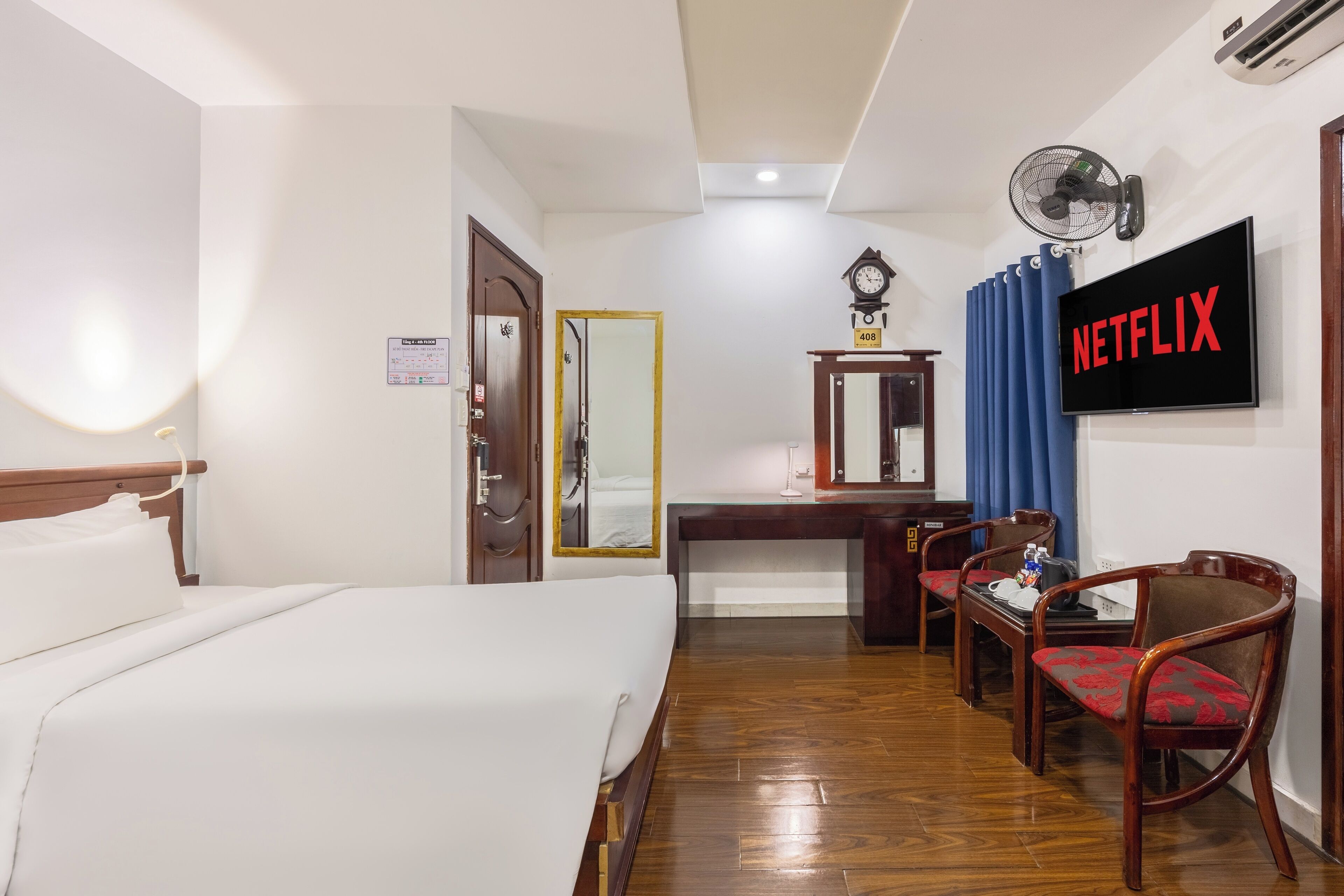 Quarto superior | Frigobar, cofres nos quartos, cortinas blackout