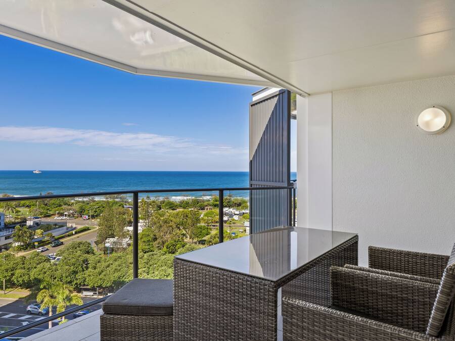 Apartamento Superior, 2 quartos, vista para o oceano | Varanda