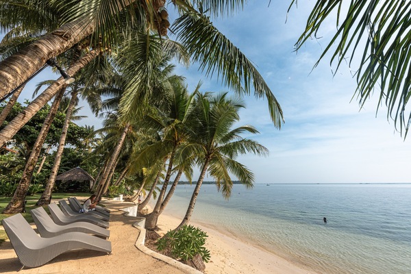 Vista para praia/oceano