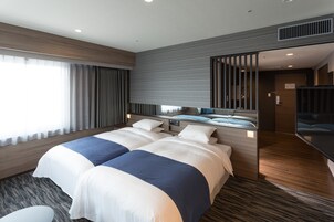 Quarto duplo, para não fumantes (Hollywood) | Escrivaninha, espaço de trabalho para notebook, quartos à prova de som