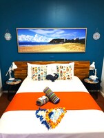 Quarto Deluxe, 1 cama queen-size | Roupa de alta qualidade, camas de colchão viscoelástico 