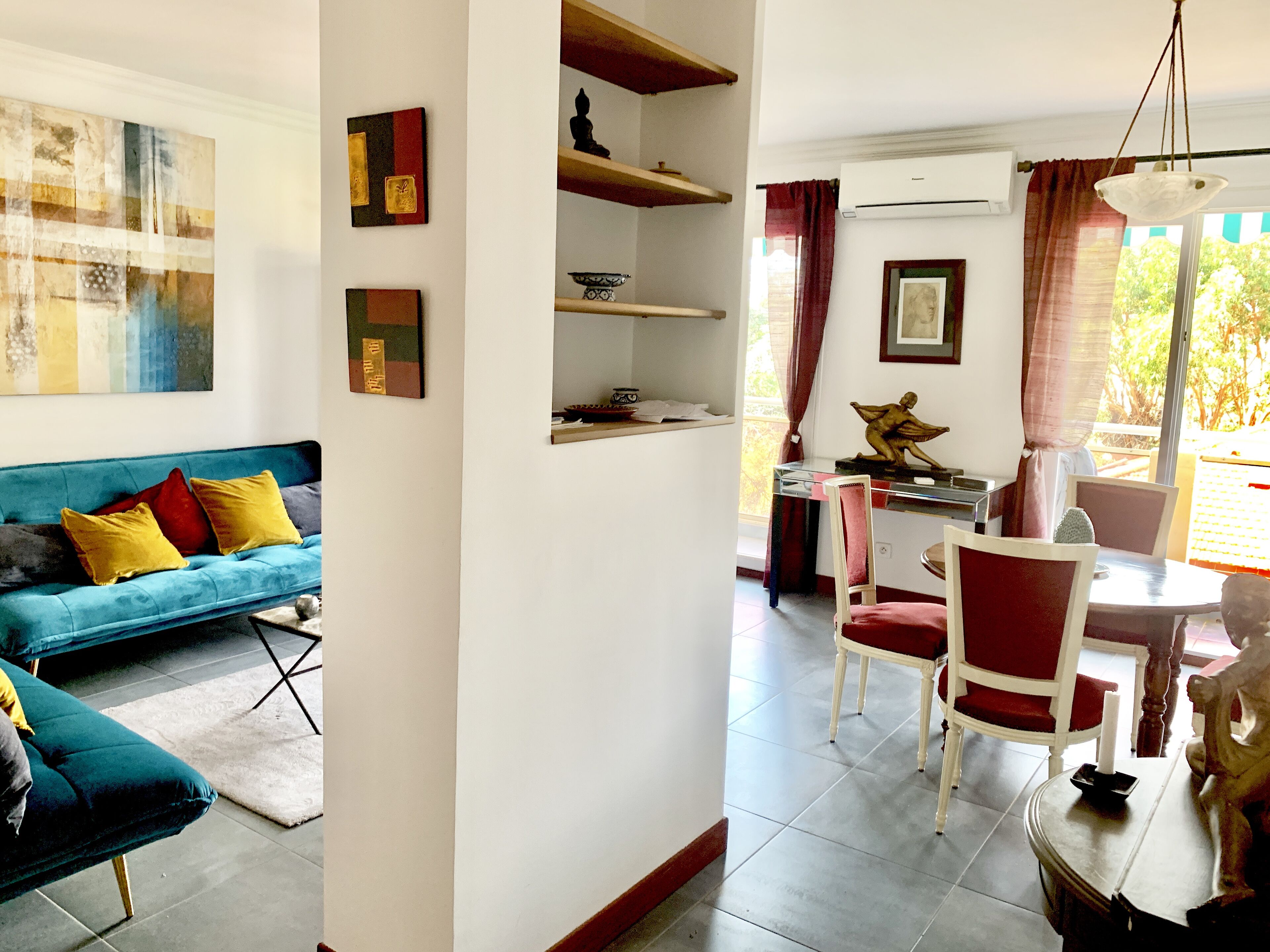 2 Rooms Charming Trendy & Sunny Near Croisette. Balcony, View, A/c, Quiet - Biot