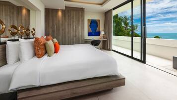 6 quartos, cofre no quarto, com decoração personalizada