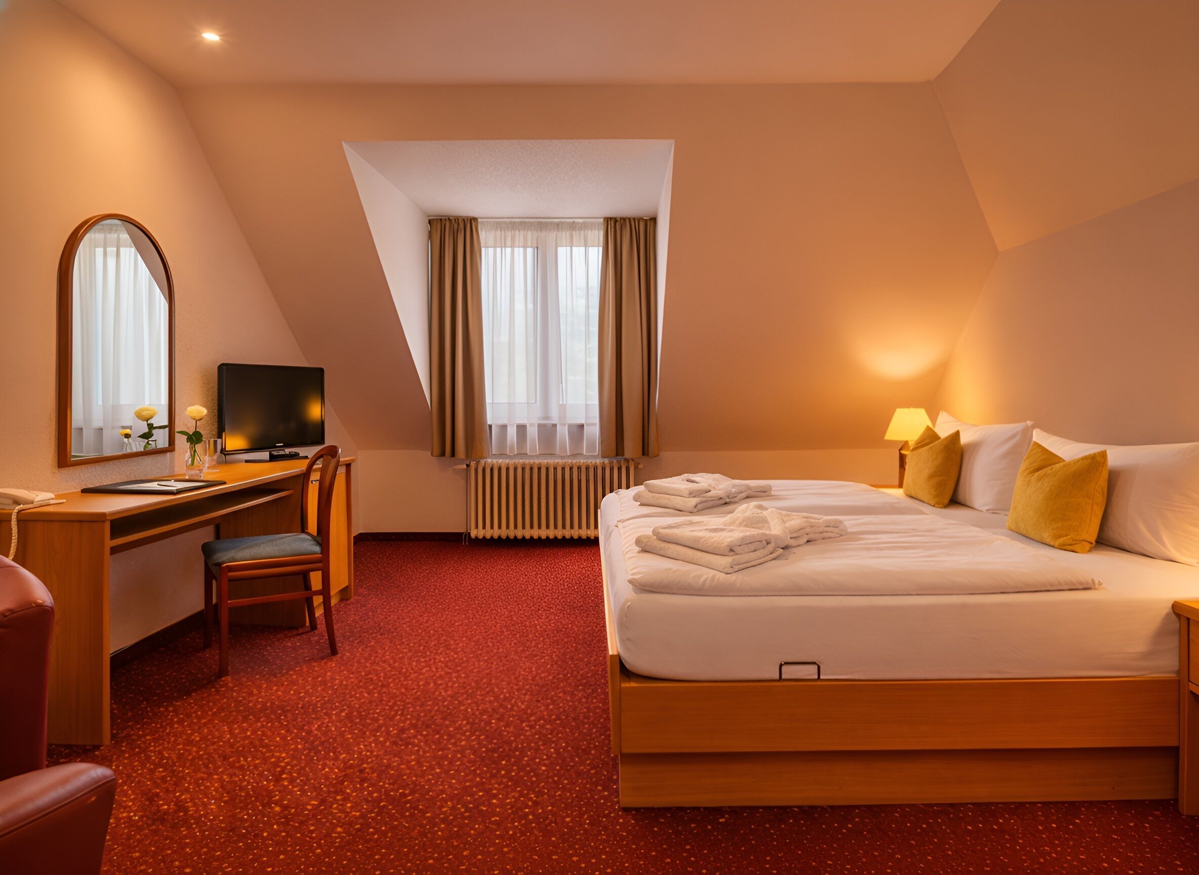 Quarto Duplo ou Twin Comfort | Minibar, cofre no quarto, secretária, cortinas/cortinados opacos 