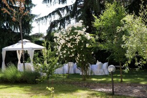 Área externa para banquete