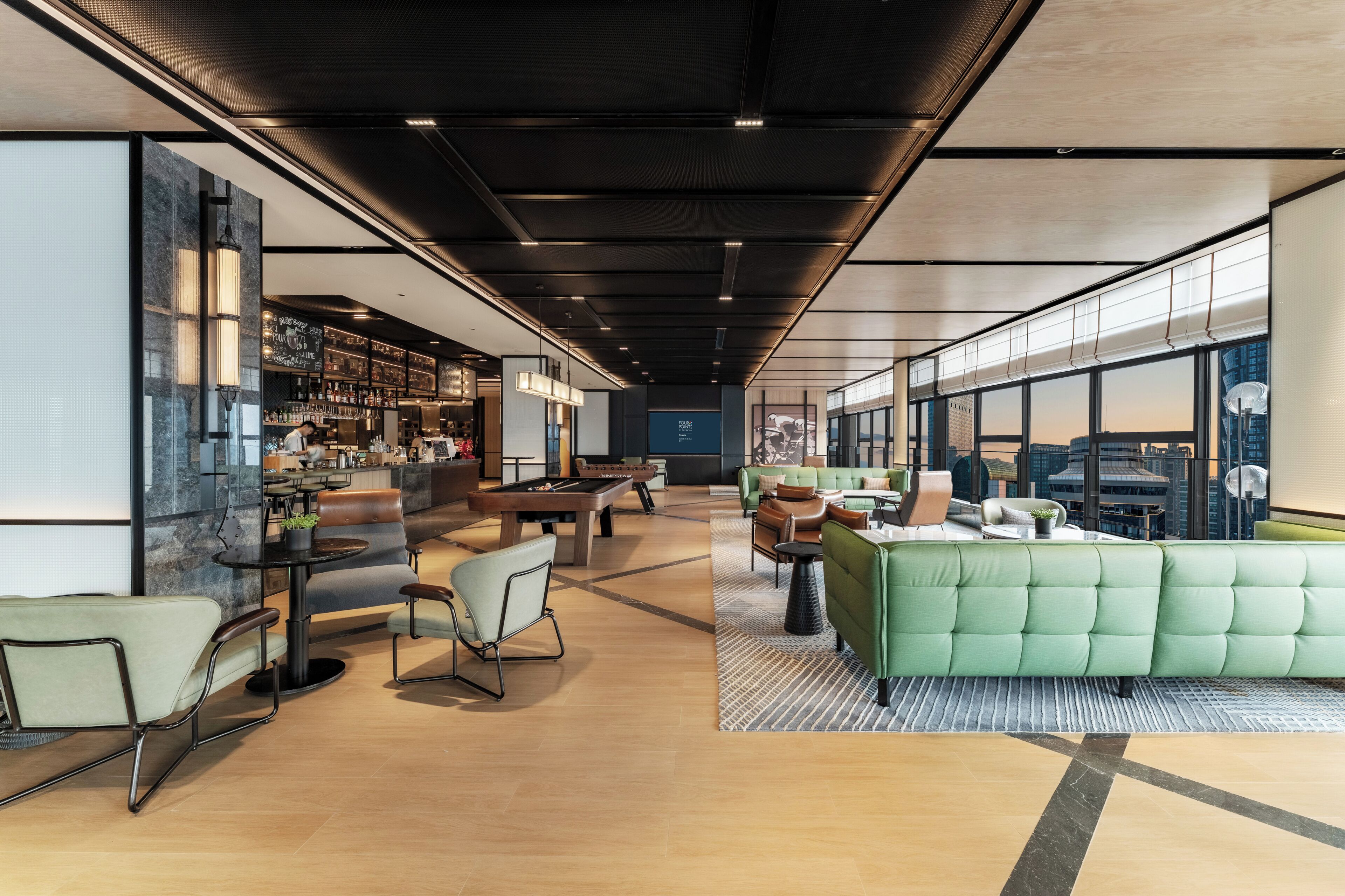 Sala de estar do lobby