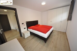 Apartamento luxo, 1 quarto, para não fumantes, vista para a montanha | 1 quarto, roupas de cama premium, quartos à prova de som