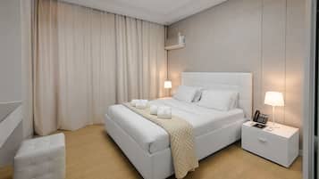 Apartamento, 1 cama de casal (Studio) | 1 quarto, roupas de cama premium, cofres nos quartos, escrivaninha