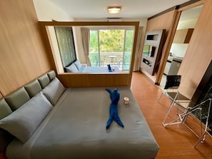 Studio Deluxe 4 persons River View | Individualmente decorados, individualmente mobiliados, Wi-Fi de cortesia