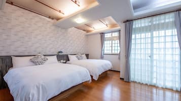 Quarto Twin Design, 2 camas de casal | Vista do quarto