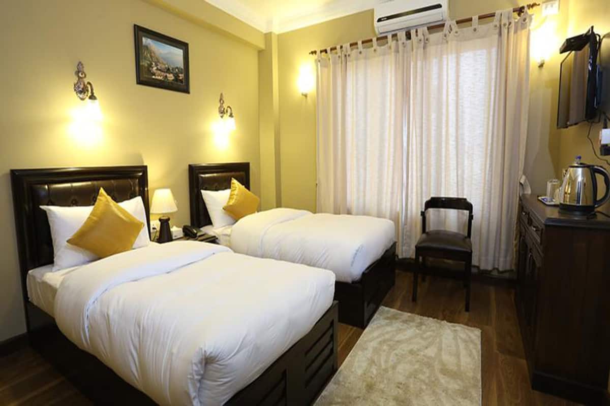 Quarto solteiro standard, 2 camas de solteiro | Roupas de cama de algodão egípcio, roupas de cama premium, frigobar