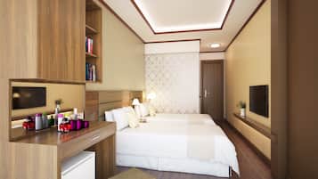 Quarto Twin Clássico | Minibar, cofre no quarto, secretária, quartos insonorizados