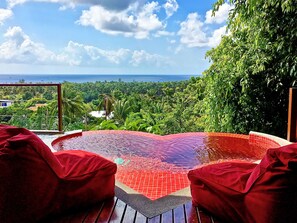 Vila lua de mel, 1 cama King, piscina particular, vista para o mar | Vista para praia/oceano