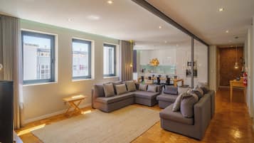 Apartamento Premium, 4 quartos (Vintage Townhouse) | Sala de estar