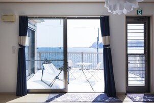 Casa Familiar, 2 quartos, varanda, vista para o oceano (Sea Shell Marine KAKISAKI) | Vista do quarto