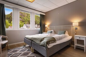 Quarto Duplo Tradicional, 2 camas individuais | Edredões de penas, camas de colchão pillowtop 