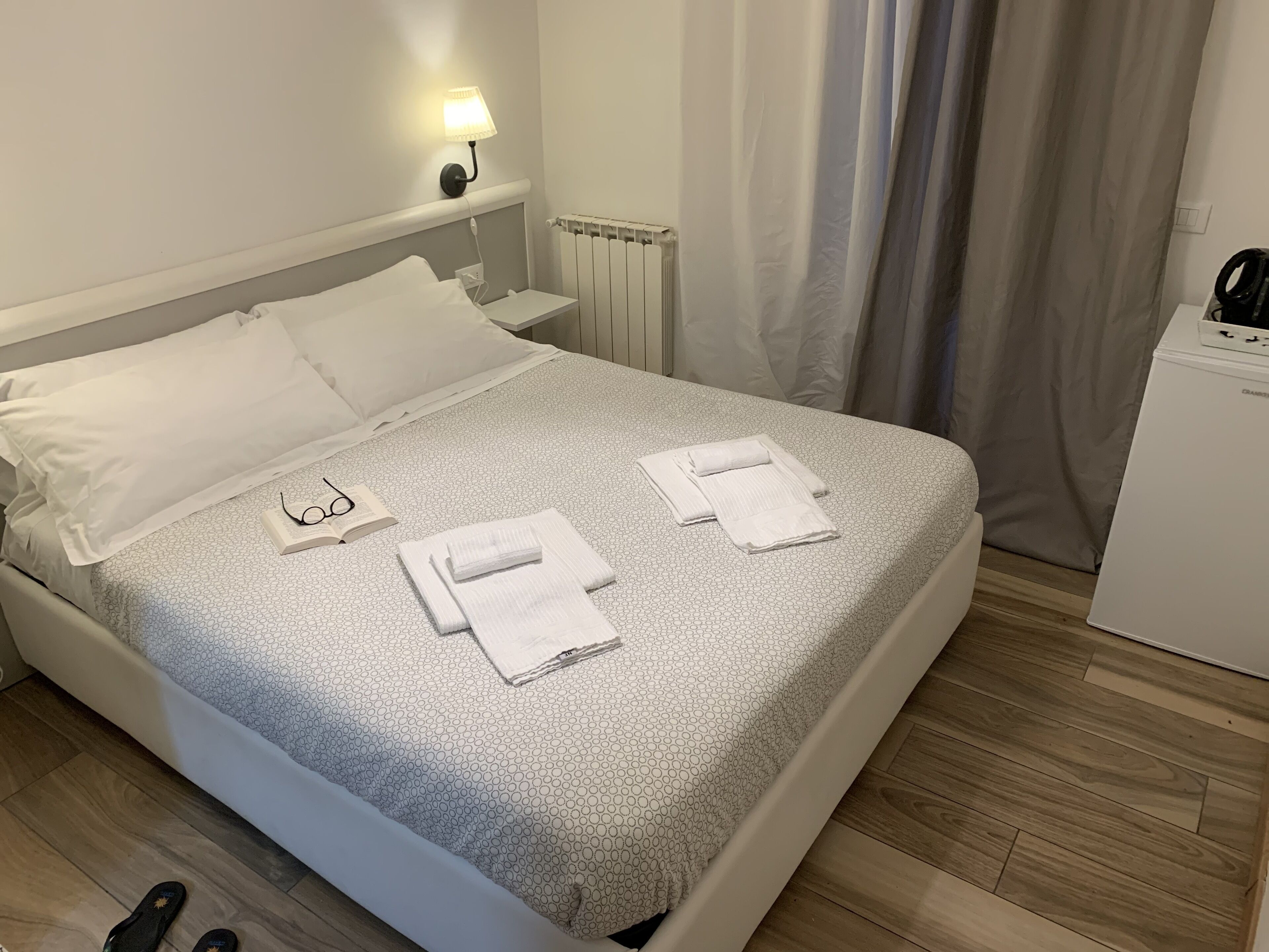 Quarto Duplo, pátio | Cofre no quarto, quartos insonorizados, Wi-fi grátis 