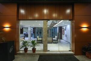 Entrada do alojamento