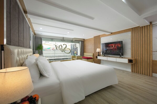 Suite-Estúdio Executiva | Minibar, secretária, Wi-fi grátis