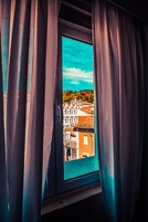 Quarto Duplo, casa de banho partilhada | Cortinas/cortinados opacos, Wi-fi grátis, roupa de cama fornecida 