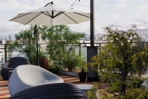 Terraço no piso superior