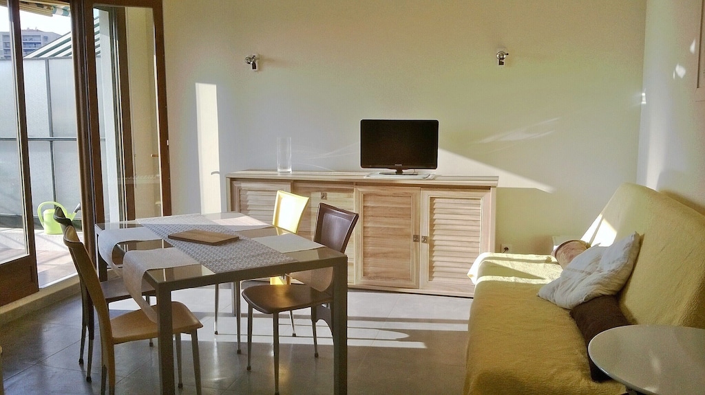 Nice, 2room, Panoramic View, Top Floor, Terrace, Airconditioned, Wifi, Parking - Nice