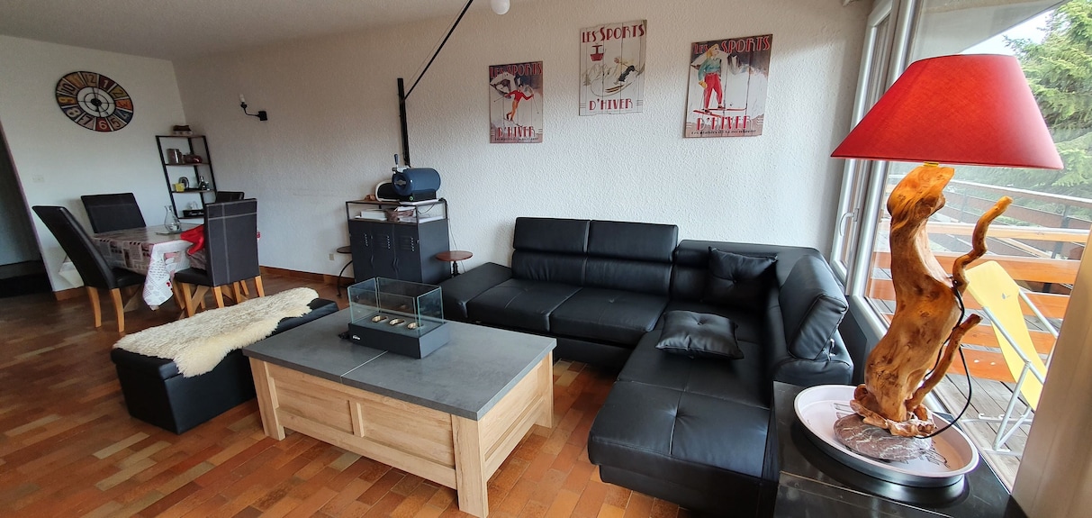 Spacious F3 South Facing, Resort Center, Quiet, Terrace And Covered Parking - Orcières