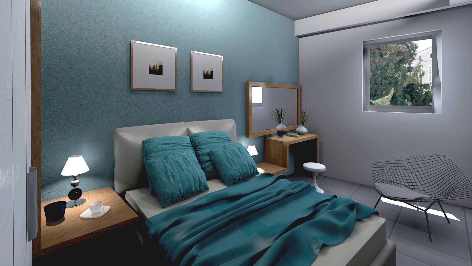 Roupas de cama premium, camas Select Comfort, cofres nos quartos