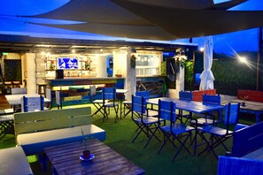 Espaço exterior para banquetes