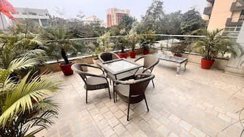 Terraço no piso superior