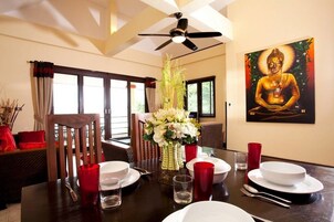 Vila, 3 quartos | Opções para refeição no quarto