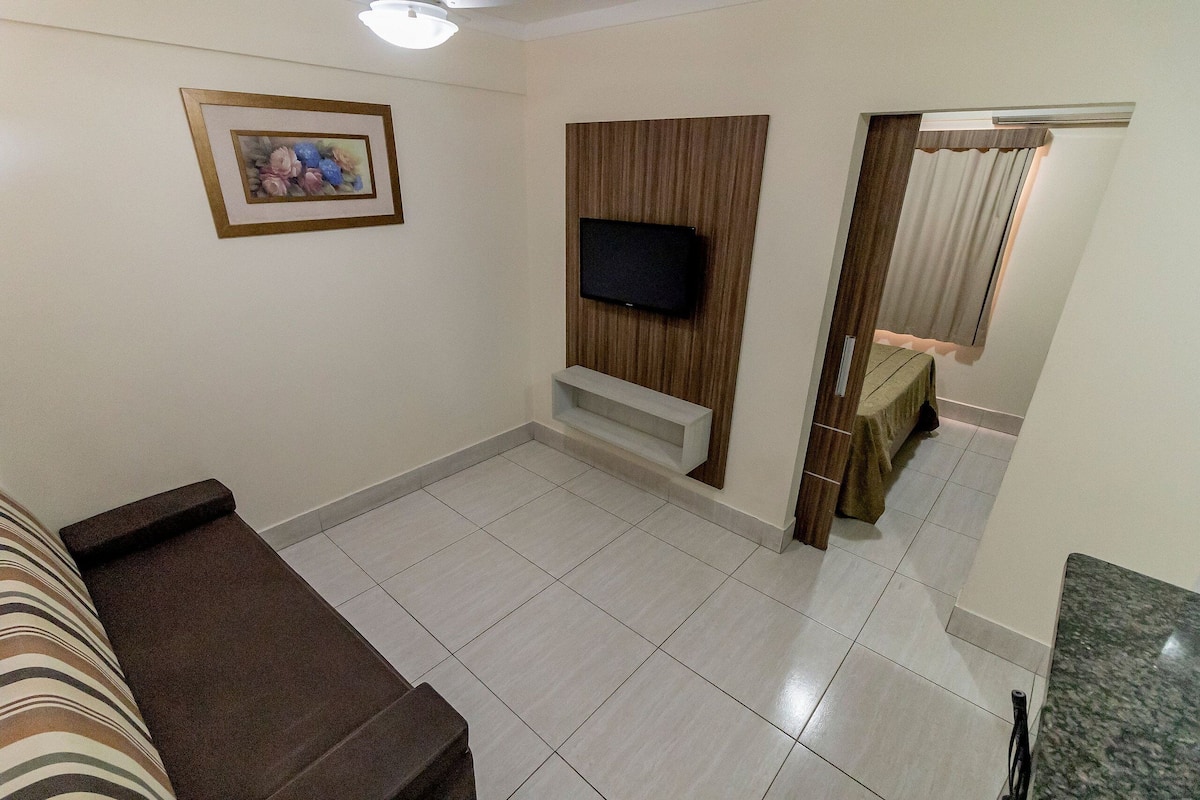 Estúdio Básico | 1 quarto, com mobília individualizada, Wi-fi grátis