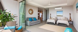 Villa, 3 quartos, piscina privativa | 3 quartos, cofre no quarto, secretária, ferro/tábua de engomar 