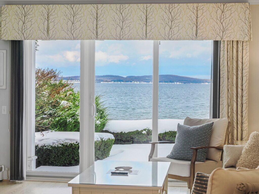 Walk-out To Lake Charlevoix | Private Beach & Balcony | Downtown Boyne City | - Boyne City, MI