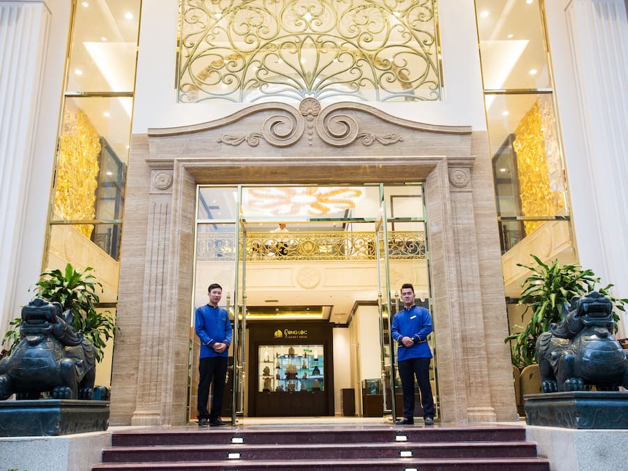 Entrada do alojamento