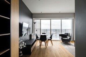 Apartamento conforto, 1 quarto | 1 quarto, roupas de cama premium, quartos à prova de som