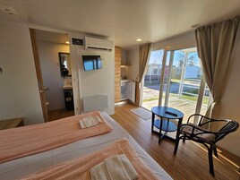 Bangalô standard | Cortinas blackout, quartos à prova de som, ferros/tábuas de passar roupa