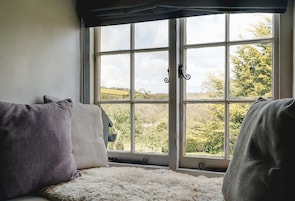 Quarto Duplo Deluxe, 1 cama king-size (Avalon) | Lençóis de algodão egípcio, roupa de alta qualidade