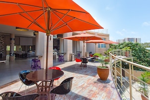 Quarto Duplo, vista para o mar | Terraço/pátio interior