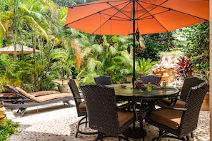 Villa Deluxe, 3 quartos, piscina privativa | Terraço/pátio interior