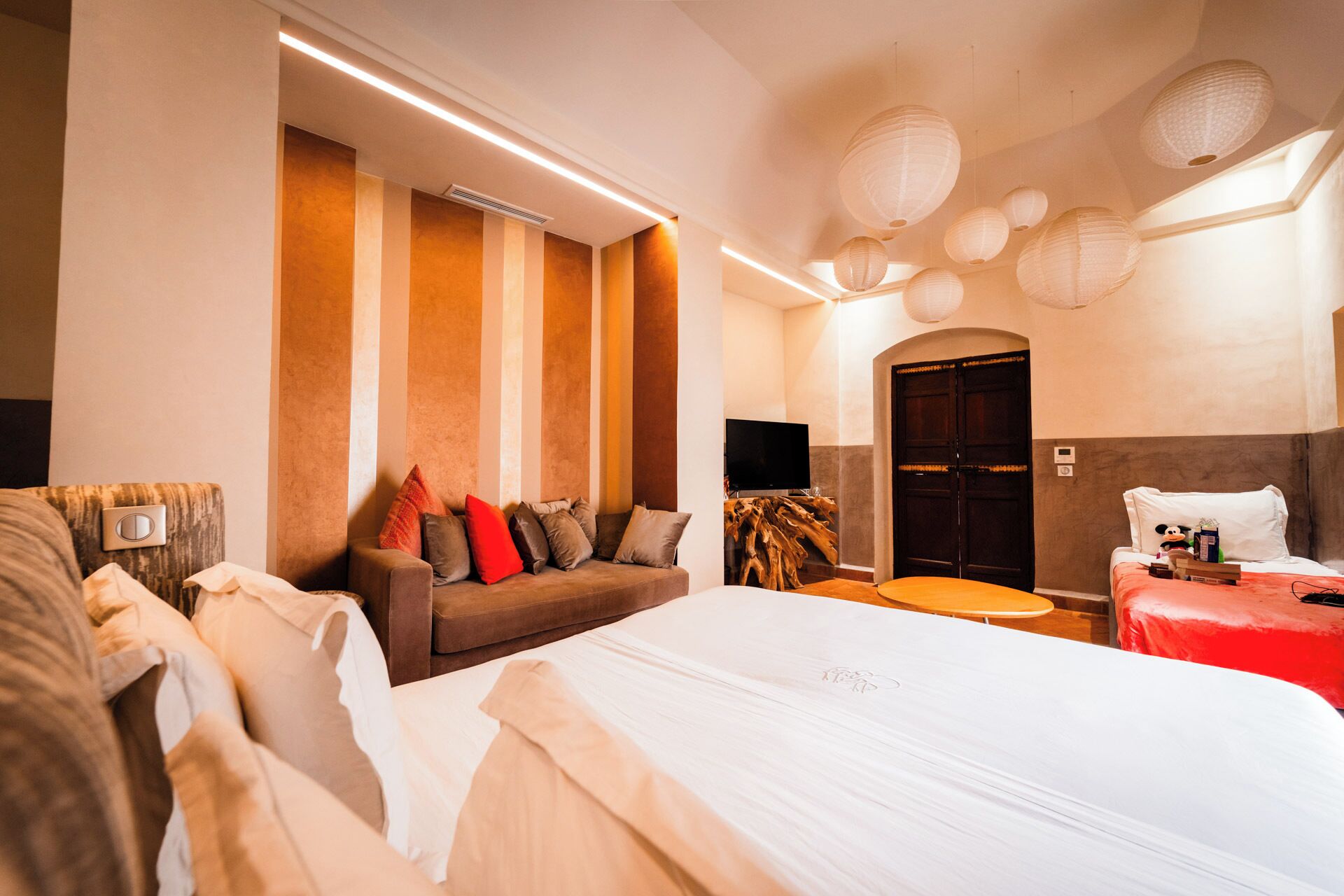 Quarto luxo | Roupas de cama premium, frigobar, cofres nos quartos