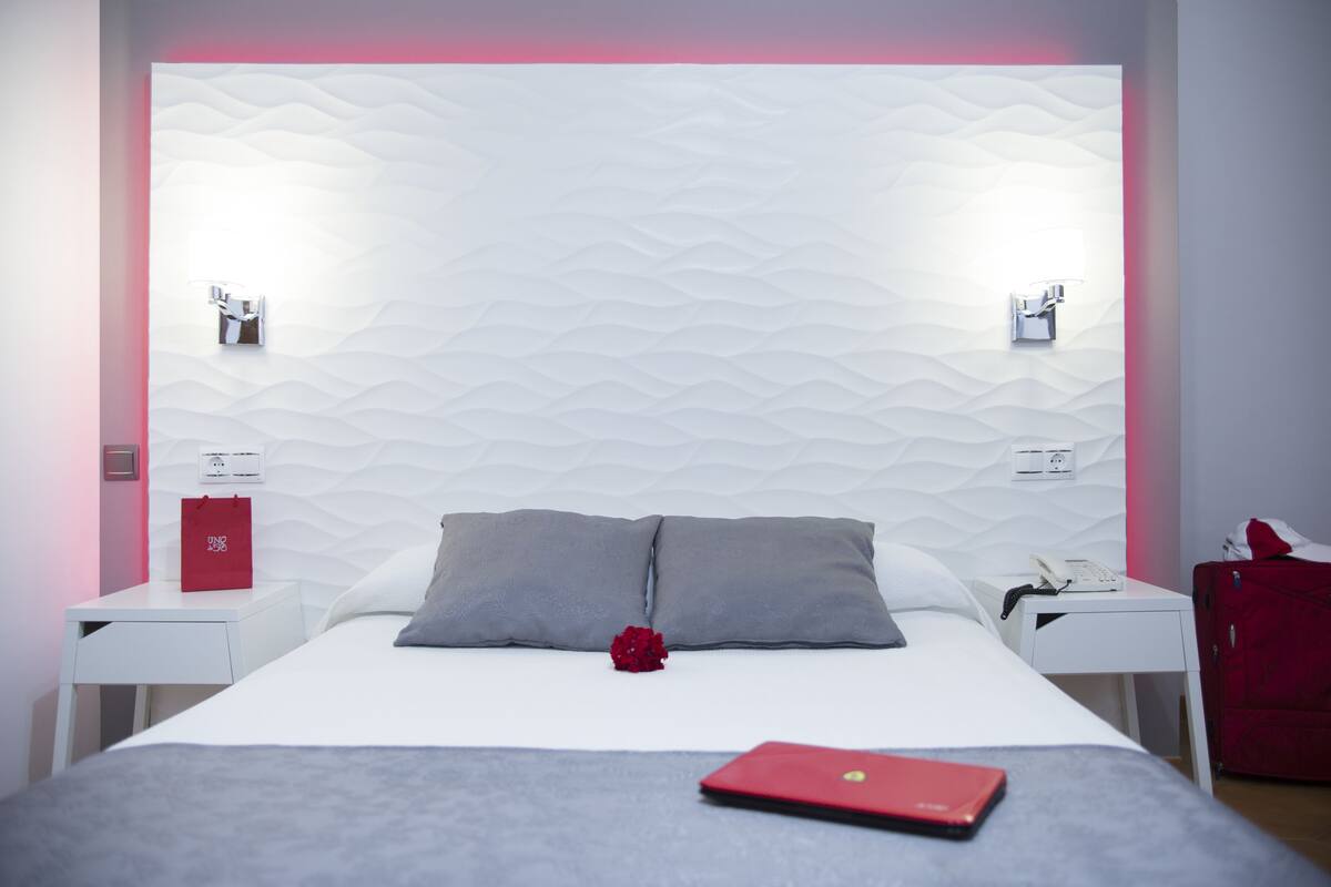 Quarto Duplo Superior, terraço | Roupa de alta qualidade, camas de colchão pillowtop, secretária 